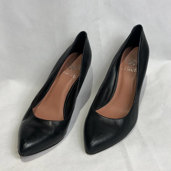 Vince Camuto | Shoes | Vince Camuto Vicky Womens Size 65 Black Leather ...